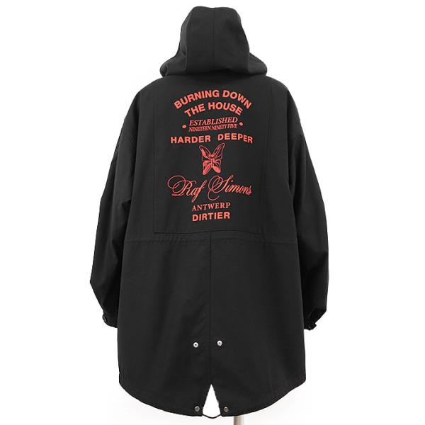 【ブランド】RAF SIMONS /ラフシモンズ【アイテム】モッズ 2019AW Talking Heads / Burning Down THE HOUSE MID LENGTH PARKA ボアライナー付属 コート【モデル】１９２−７１...