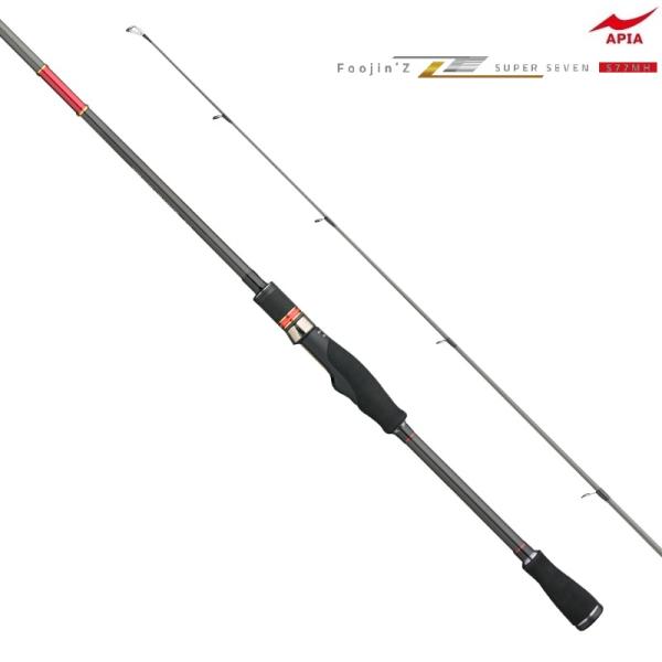 アピア Foojin' Z S77MH スーパーセブンシチュエーション：小規模河川や至近距離でのストラクチャー攻略、ディープウェーディングやボートゲーム●SPINNING MODEL●Length：7’7”　2pcs●Closed Leng...
