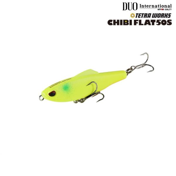 デュオ テトラワークス チビフラット 50S■Length：50ｍｍ■Weight：3.0ｇ■Type：重心固定・シンキング■Hook：#12■Ring：#1