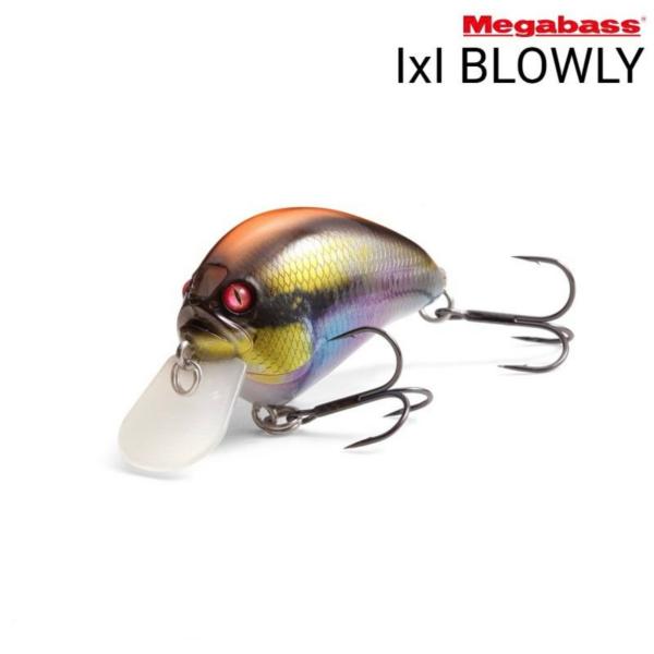 メガバス IｘI BLOWLY アイバイアイ ブローリー ■Length：49ｍｍ■Weight：3/8oz.■Type：フローティング■Depth : MAX 0.5m