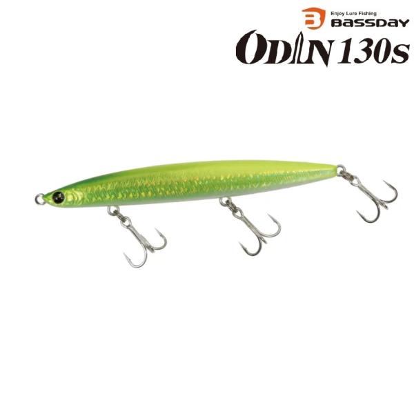 バスデイ オーディン 130S■Length：130ｍｍ■Weight：41.8ｇ■Type：シンキング■Hook：#４フック×3pc■Ring：＃4