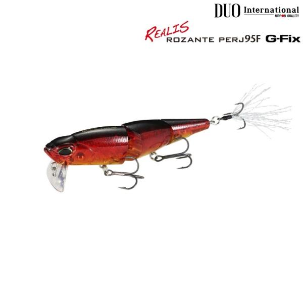 デュオ レアリス ロザンテペルジェ 95F G-FIX ■Length：95ｍｍ■Weight：14.5ｇ■Type：ラトルウエイト・フローティング■Range：0-0.2ｍ■Hook：フロント＃6・リア ティンセル＃8