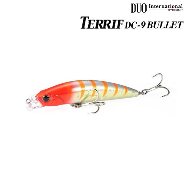 デュオ テリフ DC-9 バレット■Length：90ｍｍ■Weight：15ｇ■Type：マグネット固定式重心移動・スローフローティング■Range：0.2-0.6m■Hook：＃4■Ring：＃3