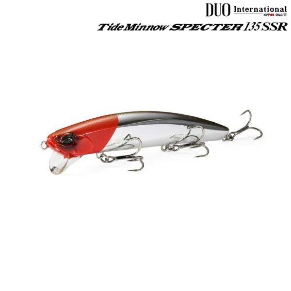 デュオ タイドミノー スペクター 135SSR■Length：135ｍｍ■Weight：28ｇ■Type：重心移動・スローフローティング■Range：0-0.4ｍ■Hook：＃4■Ring：＃３.5
