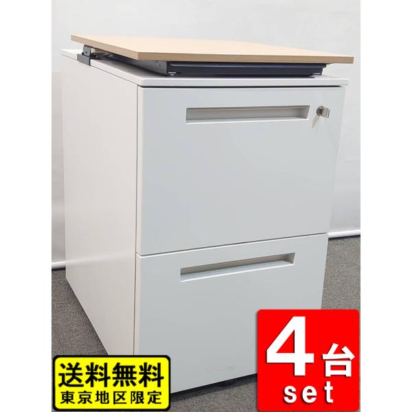 商品コード：C4K-00286サイズ：幅410mm×奥行き595mm×高さ640〜740mmカラー：天板/ナチュラル×本体/ホワイトオフィスパートナーでは、埼玉県戸田市店舗にて展示販売をおこなっております。店頭にて商品を実際にご覧いただきな...