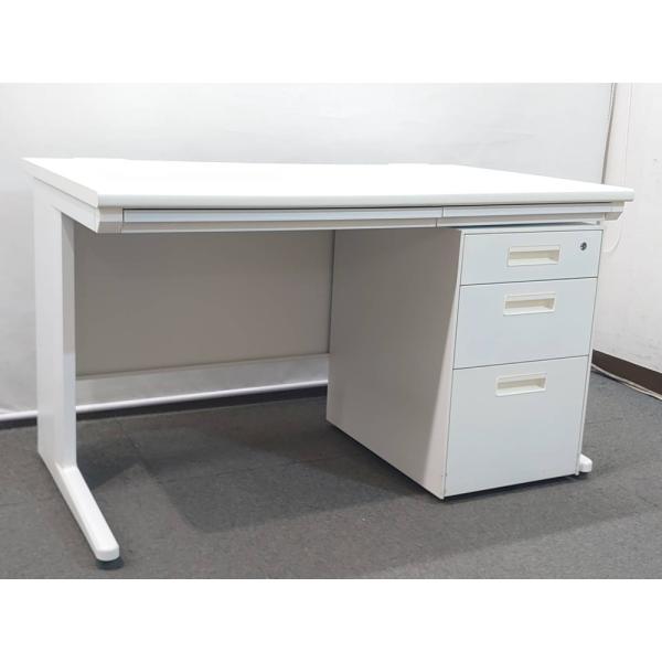 商品コード：DWK-00120サイズ：　デスク / 幅1200mm×奥行き700mm×高さ700mm　ワゴン /幅395mm×奥行き550mm×高さ615mmカラー：　デスク / ホワイト　ワゴン / ホワイトオフィスパートナーでは、埼玉県...