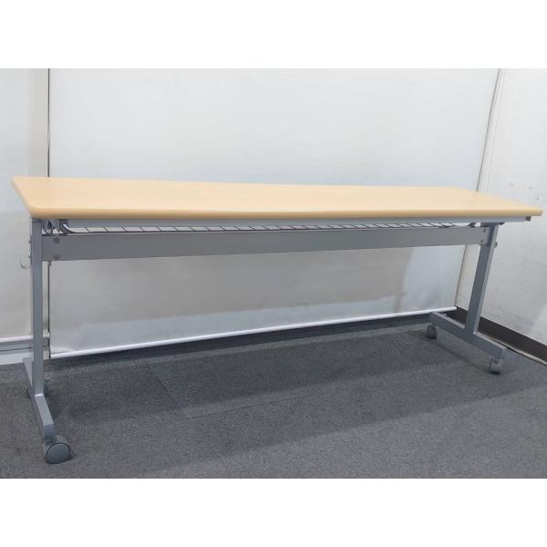 商品コード：TJ-00365サイズ：幅1800mm×奥行き450mm×高さ700mmカラー：木目ナチュラル オフィスパートナーでは、埼玉県戸田市店舗にて展示販売をおこなっております。店頭にて商品を実際にご覧いただきながら、ネット購入いただけ...