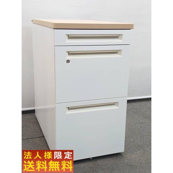 商品コード：WJ-00349サイズ：幅400mm×奥行き700mm×高さ720mmカラー：天板 / ナチュラル、本体 / ホワイトオフィスパートナーでは、埼玉県戸田市店舗にて展示販売をおこなっております。店頭にて商品を実際にご覧いただきなが...