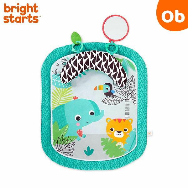 赤ちゃんが寝転んだりお座りしながら遊べるマットです。腹ばい期に最適なクッション/ まくら付き。２つの取り外し可能なおもちゃ（ラトル、葉っぱ）付き。セット内容：マット本体、クッション/ まくら、葉っぱのおもちゃ、かがみ、リング2個■対象年齢：...