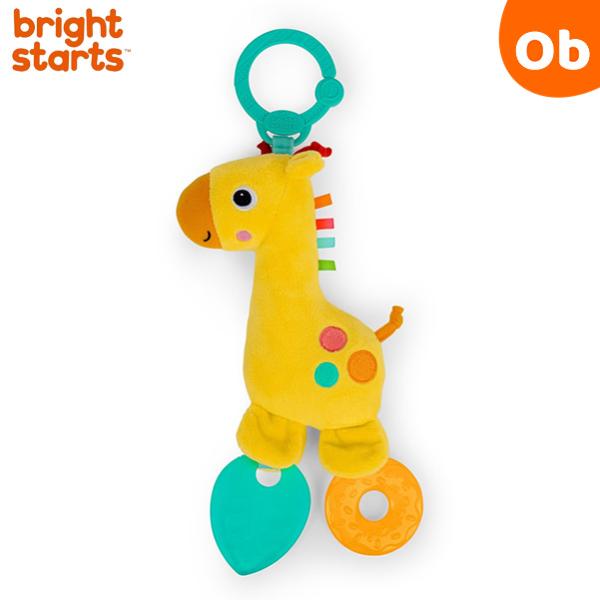 振ると鈴の音がなる歯固め付きキリンのおもちゃ。柔らかで心地良い手触り。リングをベビーカーやベビーシートにとりつけられます。■対象年齢：0ヵ月〜■サイズ：14×5×30cm■重量：70g■備考：素材：ポリエステル、PP、TPR生産地：企画/ア...