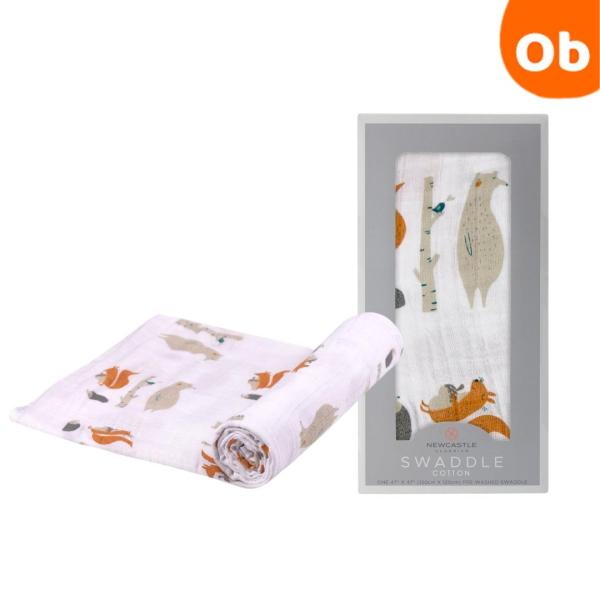 きつねさん、くまさん、はりねずみさん、そして鳥さん森の仲間たちはたくさん遊んだ後、この木のそばで休憩します。商品本体サイズ：120x120cm素材：コットンモスリン