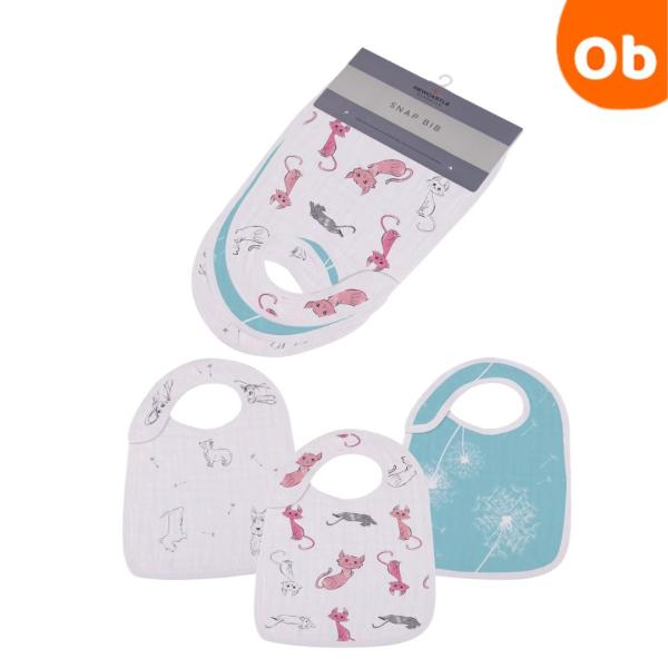 ダンデライオンコレクションからスナップビブが登場。さわやかなカラーリングが特長のコレクションで、ネコちゃん、ワンちゃんなどみんなが大好きなモチーフがカリフォルニア発ブランドらしいハイセンスなタッチで描かれています。3段階調整が可能なスナップ...