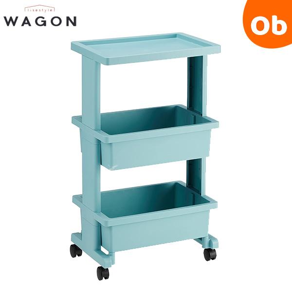 天板+本体2段 多用途に使えるキャスター付きテーブルワゴンリビング・キッチン・ランドリーなど様々なシーンで多用途に使えるキャスター付き3段ワゴンです。・簡単組み立て式の便利なワゴン(工具不要)。・お部屋のテイストに合わせて選べる５色。・プラ...