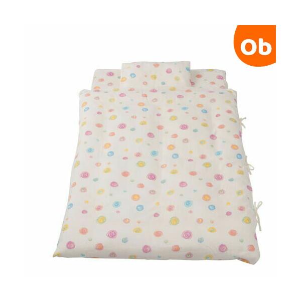 汗っかきのお子様にぴったりの吸水性、発散性に優れたガーゼ生地使用の布団セットです。保育園、幼稚園などのお昼ね布団、帰省時や旅行時のお昼寝に最適です。手さげバッグ付で持ち運びに便利です。敷き布団は、厚さ３ｃｍの固綿を使用しておりますので、床の...