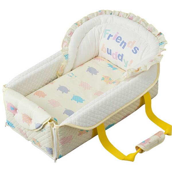 クーファンにお昼ねマットにＢａｇにも全部で５通りにも展開できて重宝します。赤ちゃんを寝かせておくクーファンとしてはもちろん、オムツ替え、お昼ねマット、プレイマット、バッグにと5通りに使えるマルチなアイテム。家の中でももちろん、お出かけや帰省...