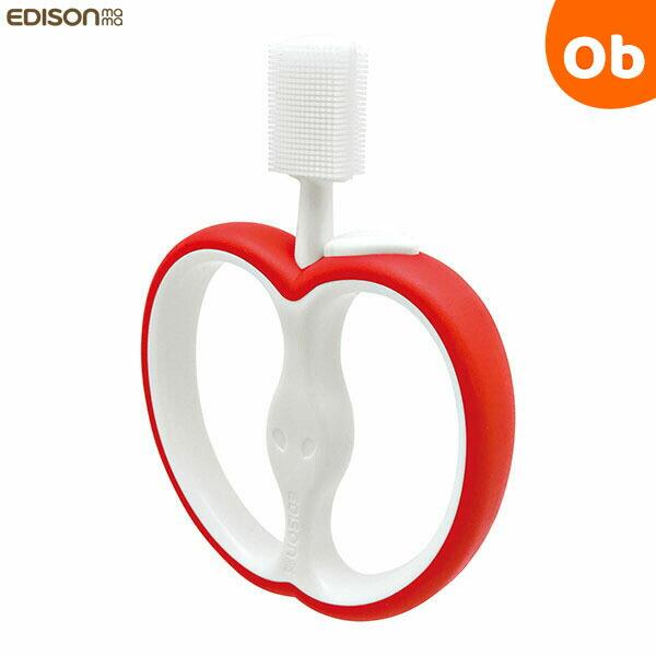 両手持ち・グー持ちで使えるかわいいリンゴの形の歯ブラシ。歯ブラシ嫌いになる前に歯に触れることになれる練習をしましょう。歯ぐきで噛んでも痛くないやわらかシリコンブラシです。磨きやすいように両面をブラシにしました。幅の広い形状で喉つきしない安心...