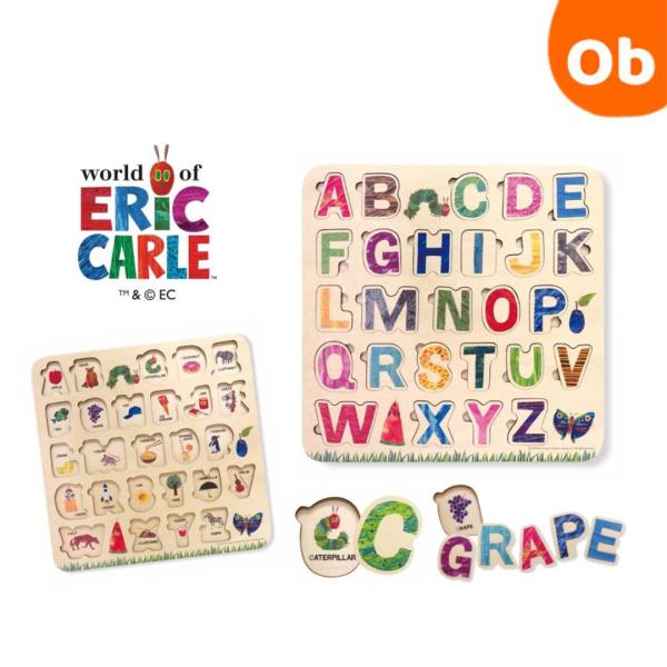 『はらぺこあおむし』のキャラクターがあしらわれたこのパズルは、楽しく遊びながらアルファベットや英単語を学べるよう設計されています製品名: はらぺこあおむし アルファベットパズル26ピース内容: アルファベット26文字のピースからなるパズル素...
