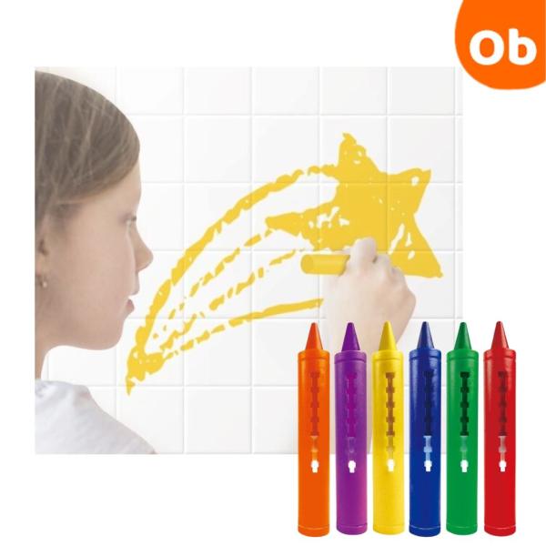 お風呂の壁や浴そうにお絵かきができ、水で落とせる楽しいクレヨンケースに入った繰り出し式で、濡れた手で持っても安心【ご使用の前に】 ※必ず目立たないところで、お試しください。 ※浴室全体を温めてからご使用ください。 【使用上の注意】 ※使用後...