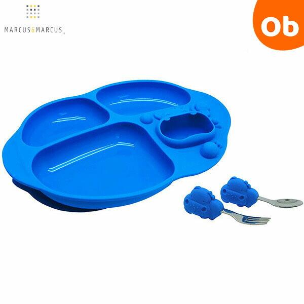 パームグラスプスプーン＆フォークとヤミーディップスプレートのセットです。パームグラスプスプーン＆フォークは、短くて特徴的なグリップはが正しい持ち方とされる「鉛筆持ち」が直感的に身に付く設計。ヤミーディップスプレートは、吸盤式の底面でテーブル...