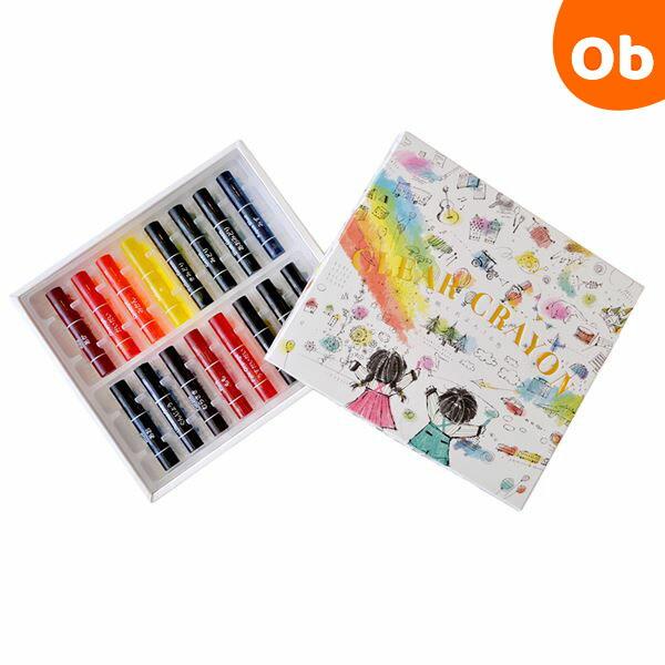 すらすらと軽く描けて下絵もくっきり見える！半透明オイルゲルクレヨンに新色登場です。みかん・あおみどり・ぐんじょう・もも・こげちゃ・はい　が加わった16色。パッケージデザインも一新しました。子どもたちが描く線画の上に重ねてぬると、透明水彩で描...