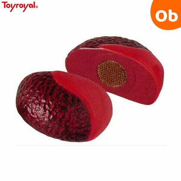 サクっ！と切れちゃう本物そっくりの「きってね！」シリーズ。やさいやフルーツ、お魚、お肉などおいしそうな食べ物がたーくさん！切ったり盛り付けたり、ままごと遊びの楽しさがグンと広がります。■対象年齢：3歳〜■備考：非フタル酸系可塑剤のPVC樹脂を使用