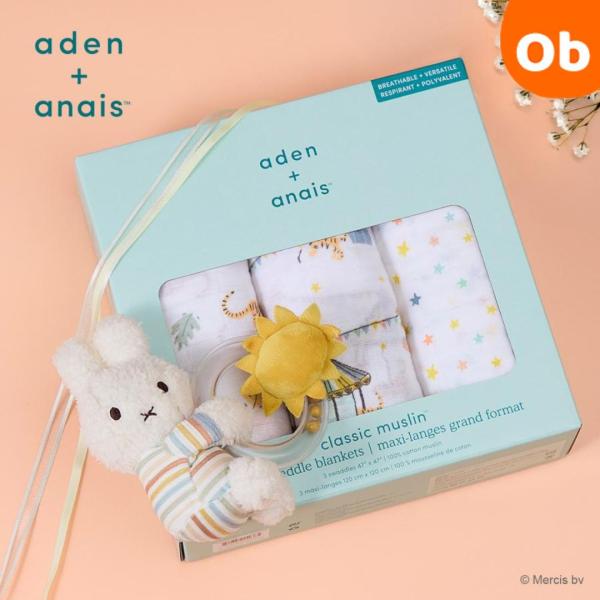 【商品説明】(1)aden + anais おくるみオランダを代表するブランドLittle Dutchとミッフィーのコラボレーションアイテムは、ヴィンテージな印象のストライプのテキスタイルがこだわり。おくるみスワドルは、aden + ana...