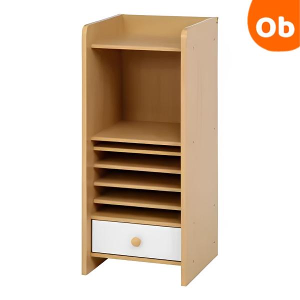 ■カラー：ナチュラル■サイズ(mm)全体：幅380 × 奥行345 × 高さ890耐荷重(全体)：20kg引出内寸：305x260x95mm商品重量(kg)：14■素材表面材：プリント紙化粧繊維板