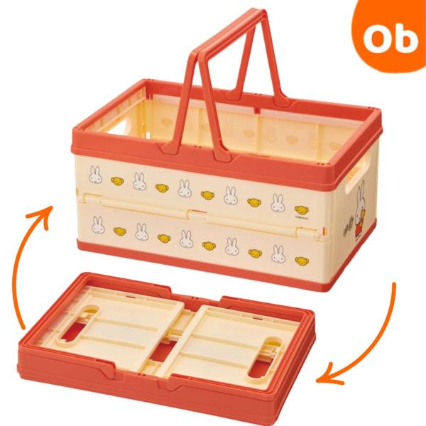 リビングや子供部屋のおもちゃなどの片付けや整理整頓に便利な折りたたみバスケット♪持ち運びに便利なWハンドル付き。使わない時は折りたたんでコンパクトに収納できます。同商品と積み重ねもOK！【商品サイズ】約　横390×縦255×高185mm（収...