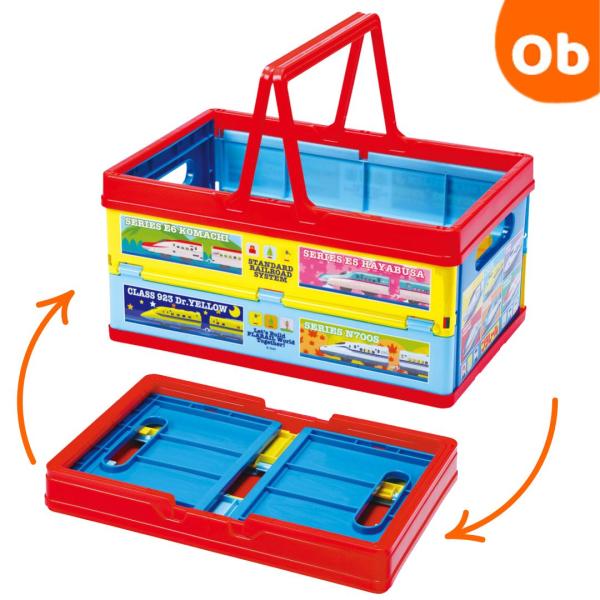 リビングや子供部屋のおもちゃなどの片付けや整理整頓に便利な折りたたみバスケット♪持ち運びに便利なWハンドル付き。使わない時は折りたたんでコンパクトに収納できます。同商品と積み重ねもOK！【商品サイズ】約　横390×縦255×高185mm（収...