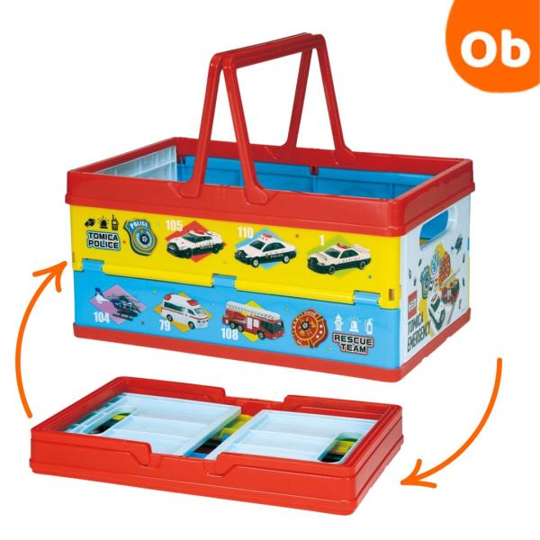 リビングや子供部屋のおもちゃなどの片付けや整理整頓に便利な折りたたみバスケット♪持ち運びに便利なWハンドル付き。使わない時は折りたたんでコンパクトに収納できます。同商品と積み重ねもOK！【商品サイズ】約　横390×縦255×高185mm（収...