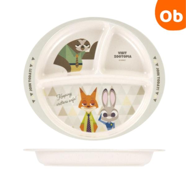 お子さまの生きる、未来の環境に配慮した食器シリーズ！バンブーファイバー配合素材を使用。環境への影響を抑えつつ、高級感が楽しめます。盛りつけやすい仕切り付き。スプーンに沿う丸い角と側面が立っていてすくいやすい形状。持ちやすいフチ付き。食洗機対...