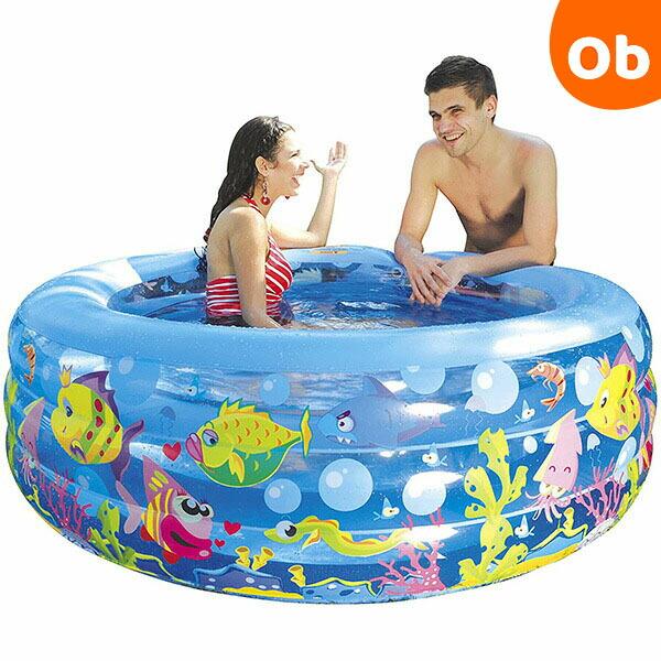 このプールには空気の注入、排出が容易な大型の空気栓が取り付けられています。空気注入には電動ポンプのご使用をおすすめします。水の使用量の目安は約290Lです。空気栓の数：大型空気栓3水抜き栓付き■対象年齢：6歳以上■サイズ：膨らんだ状態 : ...