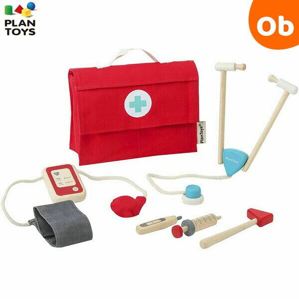 お医者さんになって、お友達を診察してあげましょう。幼い時期から他人を思いやる気持ちや、共感する心を養います。基本的な医療器具5種が持ち運びできるドクターケースのセットです。■対象年齢：3歳から■サイズ：2.4×16.0×51.6cm【PLA...
