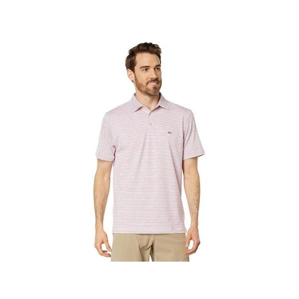商品名：ヴィニヤードヴァインズ Vineyard Vines Men's  Bradley Stripe Sankaty Polo MEN色：Resort Red Tejeda※こちらの商品は海外お取り寄せ商品となっております。商品到着まで...