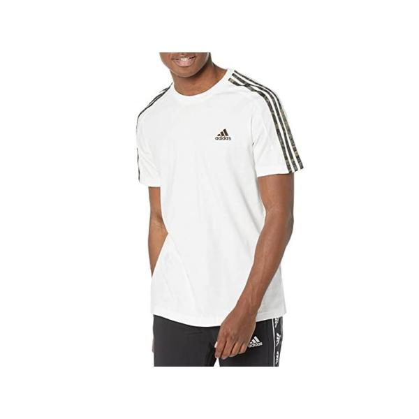 商品名：アディダス adidas Essentials Camo 3-Stripes Short Sleeve Tee MEN色：White/Olive Strata※こちらの商品は海外お取り寄せ商品となっております。商品到着まで約2、3週...