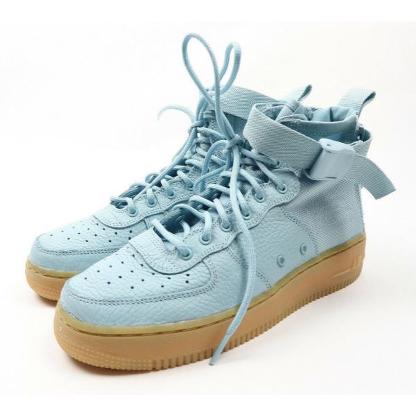【状態】 新品NIKE Air Force 1 Mid GS Blue Ocean Bliss AJ0424-401エア フォース 1 ブルー スニーカー【サイズ】 Big Kid(Youth) キッズ レディース メンズ3Y   (22c...