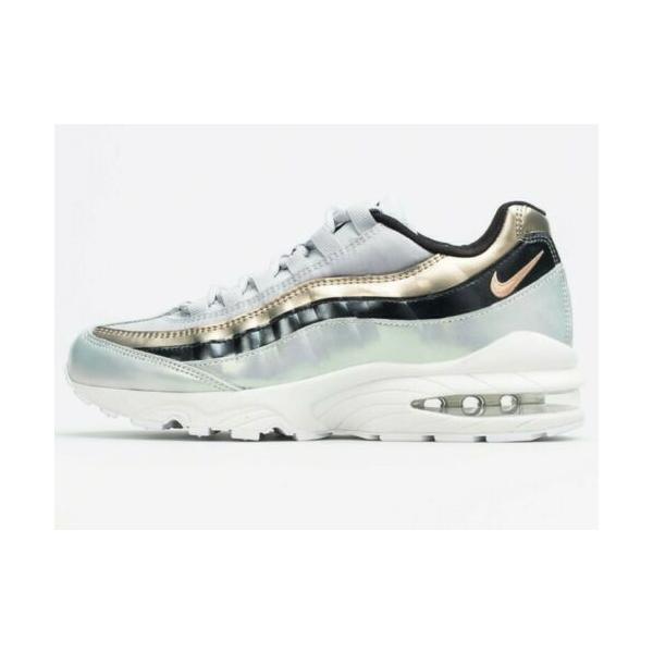 【状態】 新品NIKE Air Max 95 Low Shoes GS Grade School Casual Sneakers Running Grey Black Metallic Bronze White AJ1899-001エアマッ...