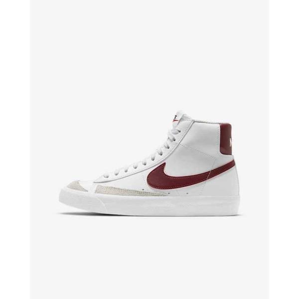 【状態】 新品NIKE Blazer Mid '77 Shoes GS Grade School Casual Sneakers Running White Team Red DA4086-102ブレーザー ミッド 77 シューズ ジーエス...