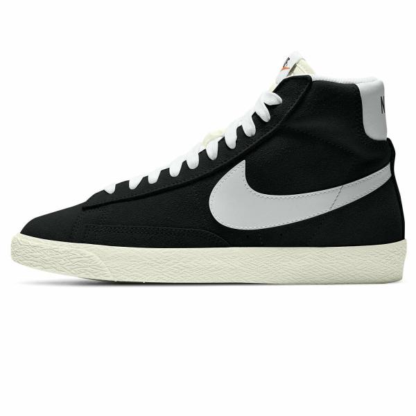 【状態】 新品NIKE Blazer Mid Suede Shoes GS Grade School Casual Sneakers Running Black White DA4672-001ブレーザー ミッド スエード シューズ ジーエ...