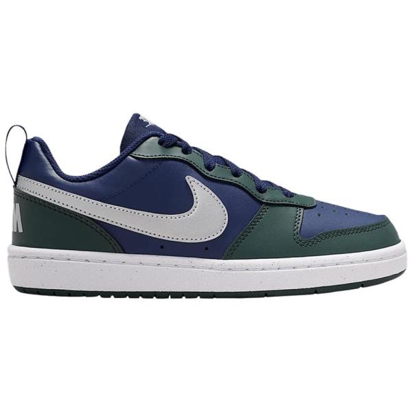 Nike Court Borough Low Recraft GS 'Midnight Navy/Seaweed/White/Metallic Silver'海外限定、日本未発売、国内完売モデル等を多数お取り扱い中！