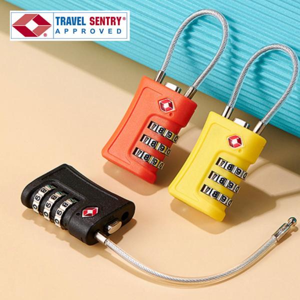 TSAロックが付いていない通常のスーツケースの場合、カギをかけた状態で預けると検査の際にカギやスーツケースを壊して検査される恐れもあります。しかし、TSAロック搭載の南京錠を使用すると、空港の信頼されたTSA職員のみが持つ特殊ツールにて開錠...