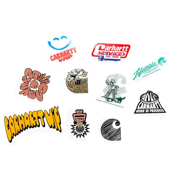 レビューを書いてメール便送料無料！アメリカを代表するワークウェアブランド、カーハートのステッカーシール10枚セット。カーハートはヨーロッパや日本でも、ストリートウェアの代表的ブランドで、クラブミュージック、アート、スケートボードなど、様々な...