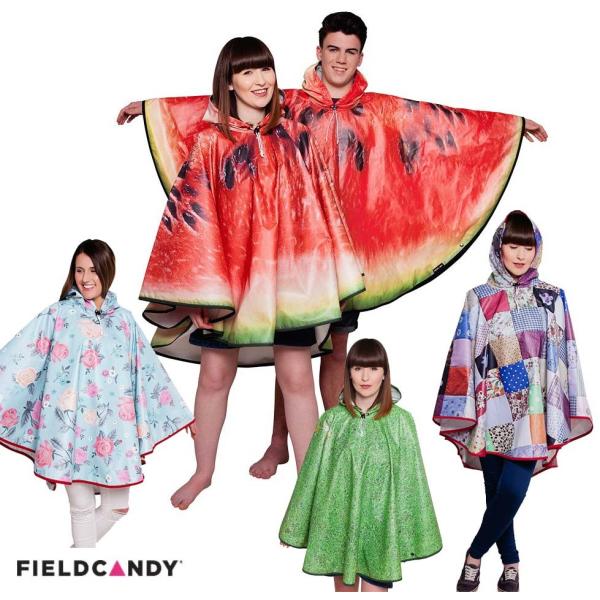 イギリス発のアウトドアグッズブランドField Candyのレインポンチョ。軽量で防水性と耐久性に優れた、高品質なPUコーティングポリエステル素材を使用しています。質感のリアルさを追求した最先端のプリント技術で、遊び心いっぱいのだまし絵プリ...