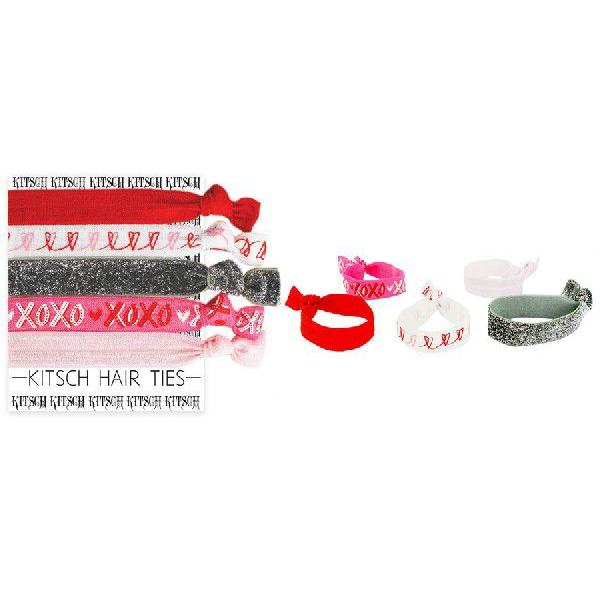 レビューを書いてメール便送料無料！LA発のブランドKitsch（キッチュ）のヘアアクセサリー。Hair Tiesは絡まりにくく、ゴム跡がつきにくい髪に優しいヘアゴムです。ブレスレットとして使ってもかわいらしい、伸縮性のあるリボンタイプのアク...