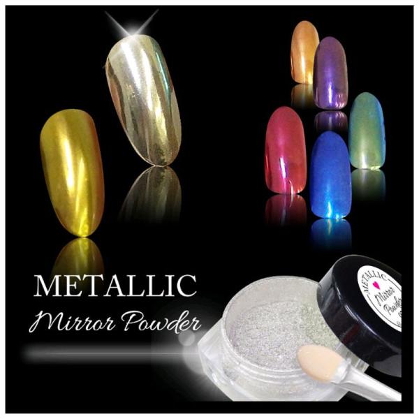 ■商品仕様・ひと塗りでマットなネイルが様々な美しいバリエーションのメタリック ネイル ミ  ラー ネイルに！・のせるだけでテンションが上がる！・ネイルやデコに最適！お試しや練習用にも！・カラー：12種類自由に選べる・容量：直径約3cm「内径...