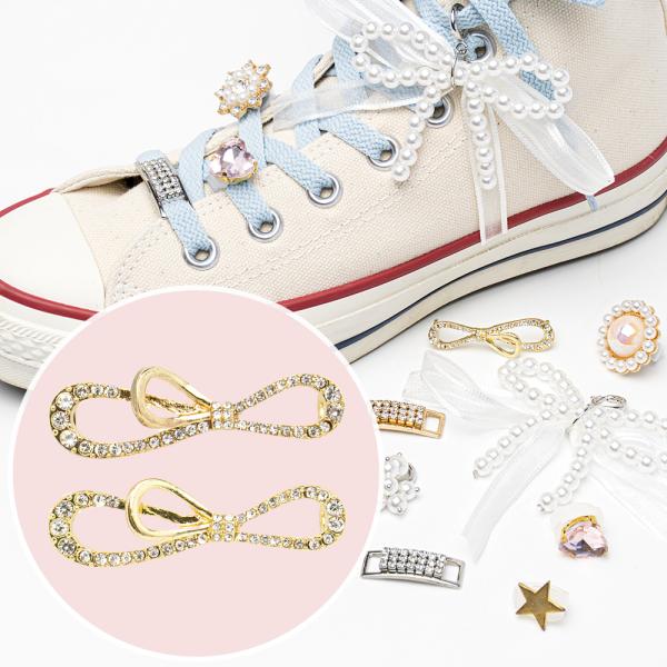 ■足元から、個性をプラス定番スニーカーも、アクセサリーひとつで一気にオリジナリティ溢れる印象に。気分やシーンに合わせて簡単に付け替え可能。まるでアクセサリー感覚で楽しめるのが魅力です。■小さなパーツでも、大きな存在感さりげなく光るメタルチャ...