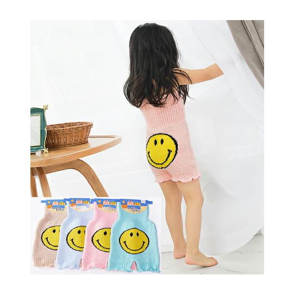 ハイウエストタイプのスマイルマークが可愛い子供用ハラマキパンツです。おむつや下着の上から履き、その上に服とズボンを着てください。お腹周りが冷えないので、何枚も重ね着せずにとっても暖かいです。寝相の悪いお子様には、パジャマの下に履けば、お腹も...