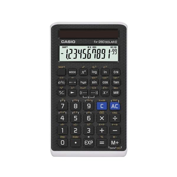 アウトレット 箱いたみ  カシオ Casio 関数電卓 fx-260 Solar II ブラックご注意：この商品はアウトレットの箱いたみ品です。外箱に破損、破れ、凹みなどがあります。新品で、中身に問題ありませんが、内容確認のため開封している...