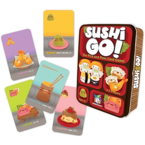 Sushi Go スシゴー カードゲーム 輸入品スシゴーは、108枚のかわいいデザインのカードを使って遊ぶカードゲームです回転すしのように、手札をまわしながら、好きなお寿司のカードを選んで得点を競います2人〜5人で遊べます◆ご注意：日本語の...