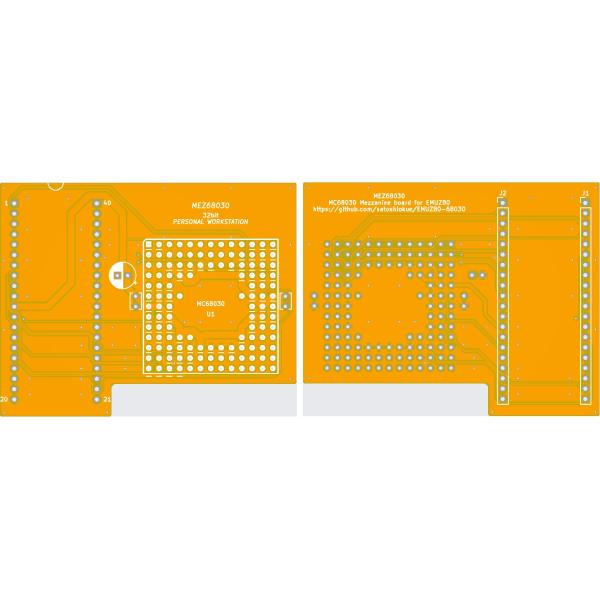 MEZ68030専用プリント基板です。詳細は開発者のサイトをご参照ください。https://github.com/satoshiokue/EMUZ80-68030https://github.com/satoshiokue/MEZ68030